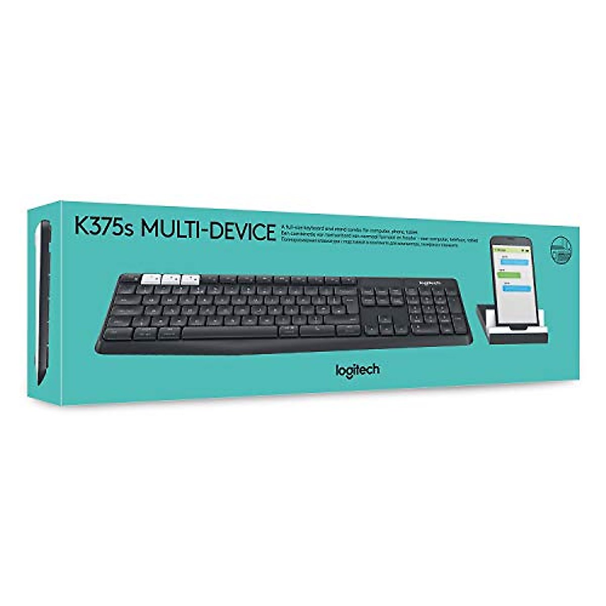 Logitech Bluetooth K375s Multi-Device Wireless Keyboard and Stand Combo