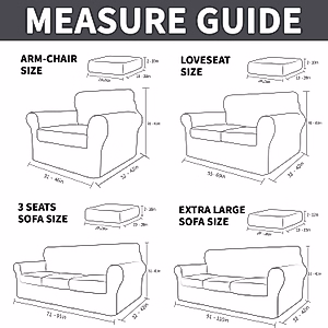 XYMHUN Velvet Armchair Covers 2 Pieces Chair Covers for Living Room Super Stretch Anti Slip Chair Slipcovers with Arms Dogs Pets Armchair Furniture Protector with Elastic Bottom (Grey, Chair)