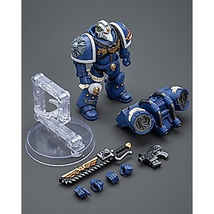 Pipigirl JoyToy 40K 1:18 Action Figure, Ultramarines Vanguard Veteran with Chainsword and Bolt Pistol, 4.76 inch Collectible Action Figures Kits (Chainsword and Bolt Pistol)