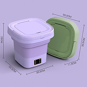 9L Large Capacity Small Portable Washing Machine, Mini Washer and Dryer Combo Deep Cleaning for Underwear, Baby Clothes, or Small Items Folding Washing Machine for Apartment Dorm RV and Travel