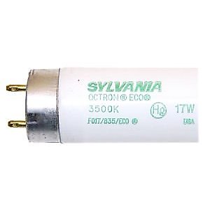 FO17/835/ECO Sylvania 22136 17 Watt T8 Fluorescent G13 Base 3500K