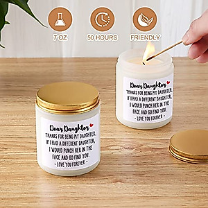 Daughter Gifts from Mom Dad, Birthday Gifts for Daughter Adult, Daughter Birthday Gifts Ideas, Funny Christmas Valentines Day Mothers Day Graduation Gifts for Daughter Stepdaughter (Lavender Scented)