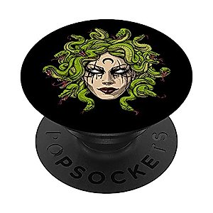 Medusa Greek Goddess Snakes Ancient Greece Mythology Gothic PopSockets Swappable PopGrip