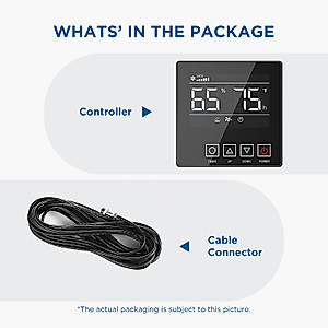 Moiswell Crawl Space Dehumidifier Remote Controller for Model M145 XP235 MP70, Digital Humidity, Temperature, Timer, Adapt The Humidity Level