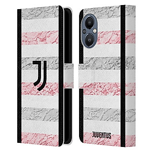 Head Case Designs Officially Licensed Juventus Football Club Away 2023/24 Match Kit Leather Book Wallet Case Cover Compatible with OnePlus Nord N20 5G
