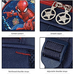 FENGJINRUHUA Cool 3D Hard Case Spider Children Travel School Bag Boys Girls Waterproof Lightweight Backpack