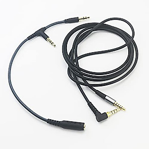 NewFantasia Replacement Audio Cable 3.5mm 5 Pole Male Compatible with SteelSeries Arctis Nova 1, Nova Pro, Nova 7, Nova 7X, Nova 1P, Nova 1X Gaming Headset 2meters/6.6feet