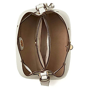 Kate Spade Marti Small Bucket Shoulder Tote Bag White Dove Leather WKRU7063