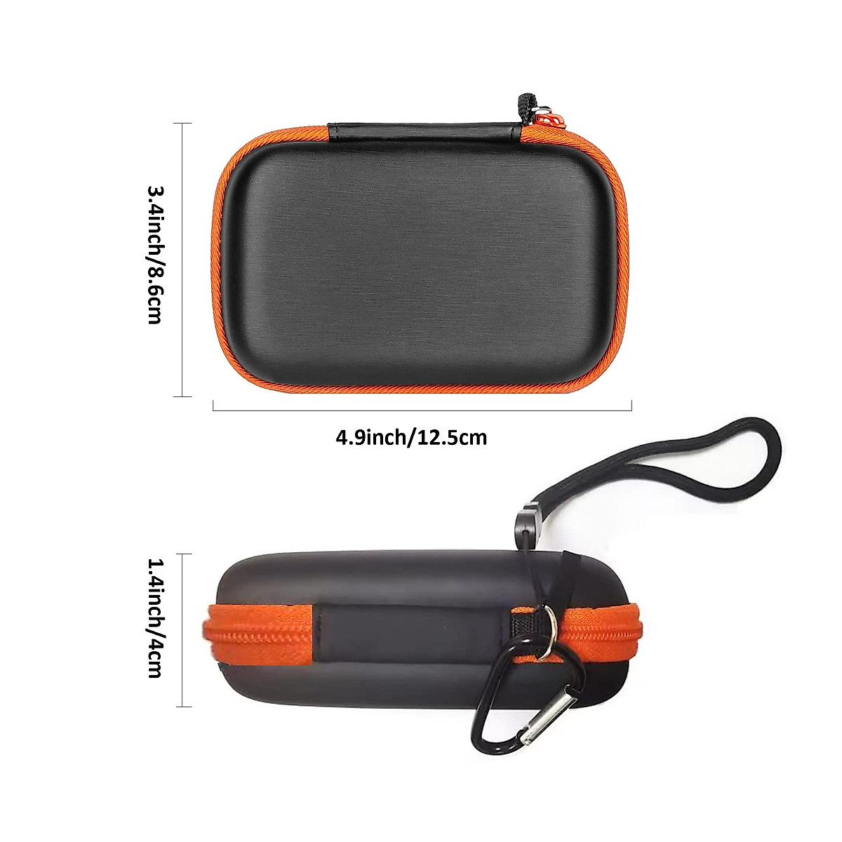 BUISAMG 510 thread charger Storage Case, Carrying Small Travel case, Organizer Pouch with Carabiner, USB C to C Cable for iPhone 15 and various USB C phone charging. Bag+Cable
