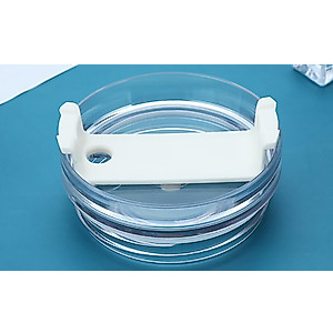 Tumbler Lids 40 OZ Replacement Compatible for Stanley Adventure Quencher Travel Tumbler Cup Lid Plastic Rotation and Cover Set for Quencher H2.0 FlowState 64 oz Lid