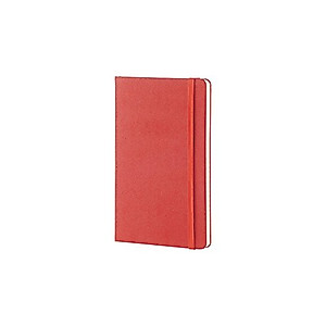 Moleskine Classic Notebook, Large, Plain, Coral Orange, Hard Cover (8051272893694)