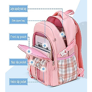 MQUN Cute Backpack Travel Backpack School Bag Multifunctional School Durable School Bag with Doll Pendant