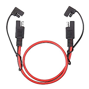 iGreely SAE Extension Cable 14AWG SAE to SAE Extension Cable Quick Disconnect Wire Harness SAE Connector for Solar Panel Battery Motorcycle Cars Tractor 14 Gauge 3Ft/1m