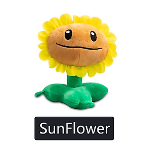 Maikerry 1 PC Plants Plush Toy PVZ Stuffed Figure Doll Sunflower Plush New for Children, Great Gifts for Kids and Fans