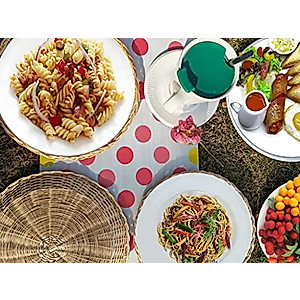 CTRL A TAB Handmade Bamboo Paper Plate Holder For Home Party Daily Dinning Picnic Wall Decorate