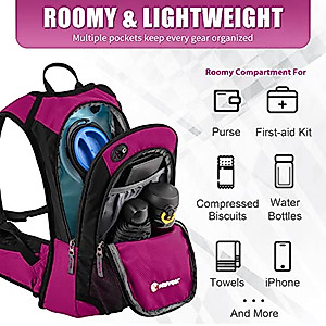 MIRACOL Hydration Backpack with 2L Water Bladder, Insulated Water Backpack Keeps Liquid Cool up to 4 Hours, Perfect Trail Gear Pack for Running, Canyon Hiking, Cycling, Camping, Biking