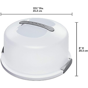 STERILITE Cake Server, 1 pack, White