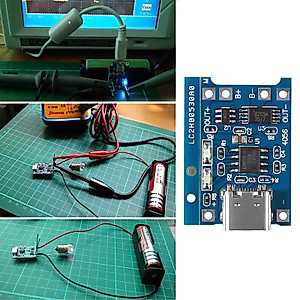 15pcs 5V 1A TP4056 Charging Module Type-C USB 18650 Lithium Battery Charger Board with Protection (Type-C USB)