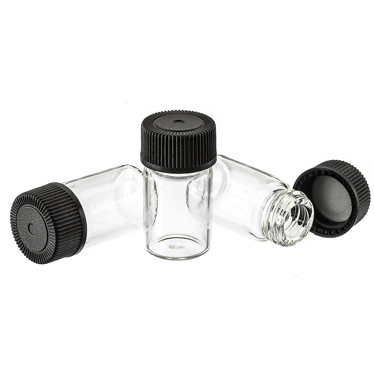 SE Glass Vials with 1" x 9/16" Diameter (Pack of 144) - GB1
