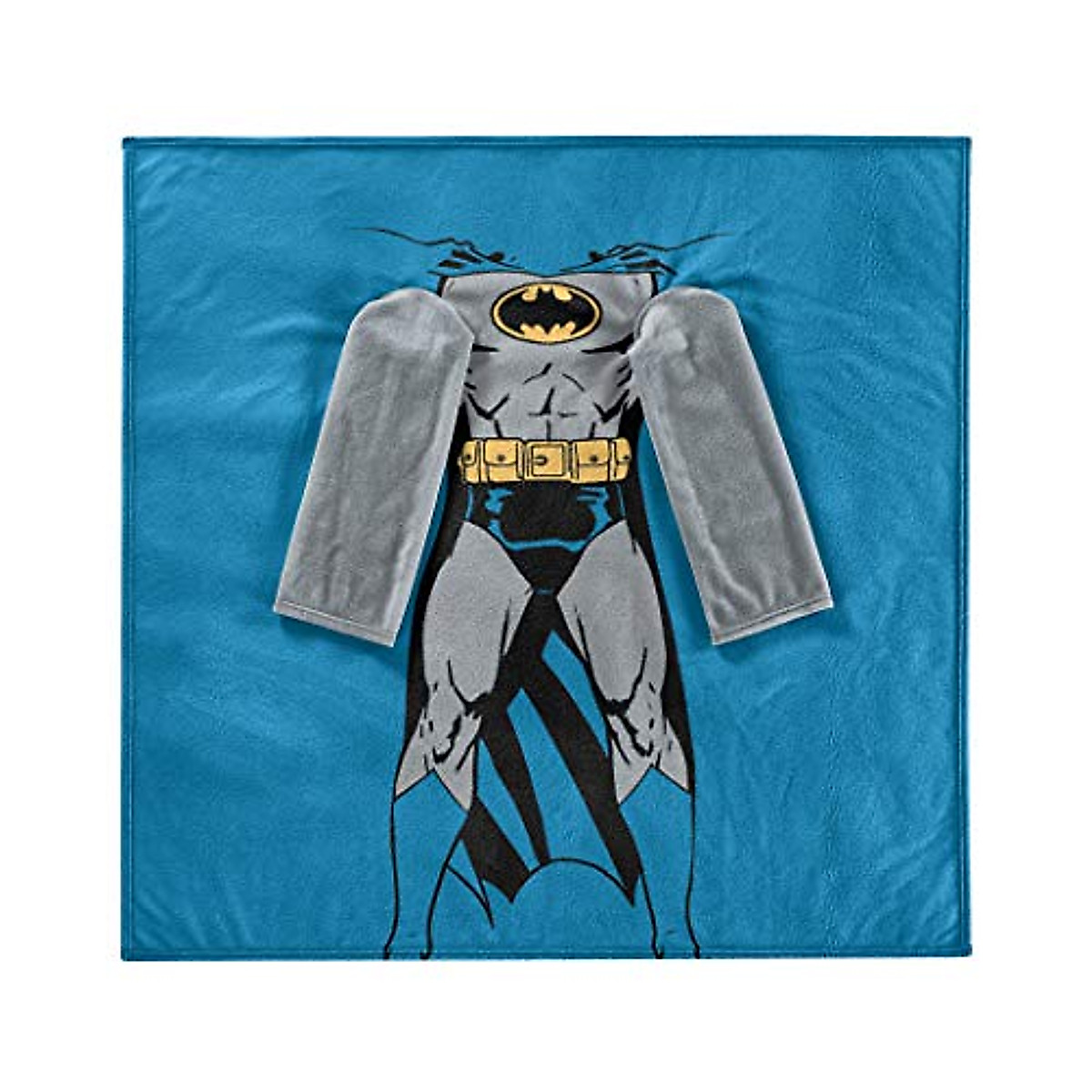 Northwest Comfy Throw Blanket with Sleeves, Youth - 48 x 48 Inches, Batman