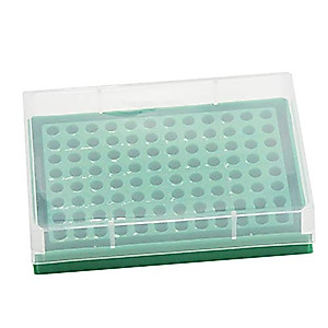 PCR Tube Rack for 0.2ml Micro-Tubes, 8 x 12 Array Pack of 5(Blue/Light Blue/Yellow/Purple/Green)