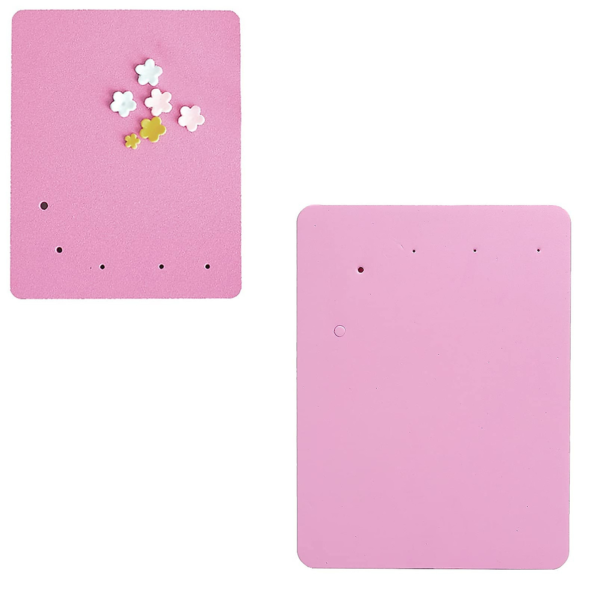 AUNMAS Fondant Foam Pad, Rectangular Fondant Cake Sponge Pad Mat with 5 Holes for Cake Decoration, DIY Paste/Sugar Flower/Gum/Chocolate/Clay Modelling Tools Drying Tray, Pink Green