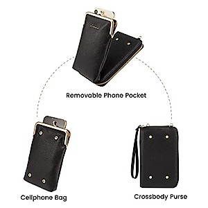 LOVEVOOK Crossbody Cell Phone Purses for Women Lightweight Shoulder Bags Card Holder Wallet Purse