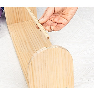 QRZLP Spools Thread Rack, Wooden Ribbon Storage Rack Sewing Yarn Roll Holder Mesh Crochet Thread Rack for Embroidery Quilting and Sewing Threads.