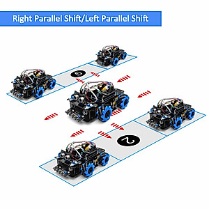 Mecanum Wheels Robot Car Kit for Arduino Mega2560 Raspberry Pi STEM Remote Controlled DIY Coding for Teens Adult
