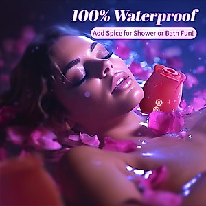 Sex Toys Rose Dildo Vibrator - Upgraded Adult Toys with 18 Sucking & Vibrating Modes for Women Clitoral Nipple, Rose Sucker Sex Enema Products G Spot Vibrators for Woman Couples Adult Sex Games