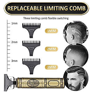 Mens Cordless Hair Carving Trimmer Clippers Tools for Men