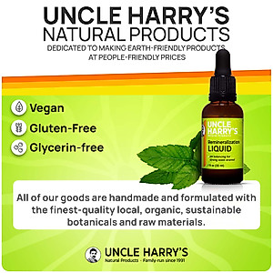 Uncle Harry's Natural & Fluoride-Free Remineralization Liquid for Tooth Enamel - Freshens Breath & Strengthens Teeth (2 Pack, 1 oz.)