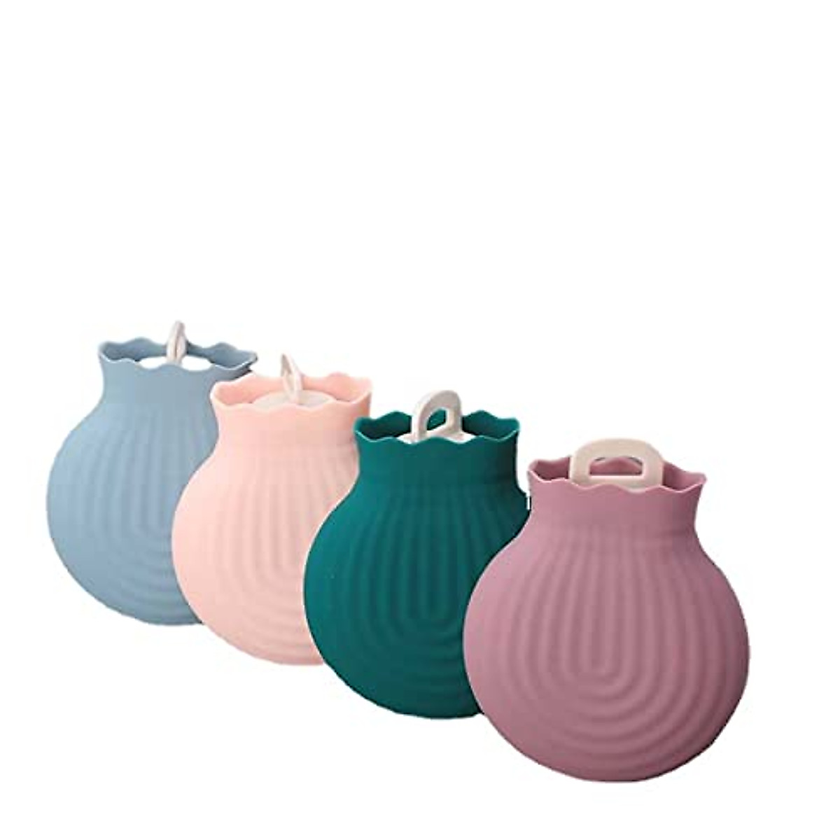 PSBYW Silicone Hot Water Bottle Hand Warmer Stomach Warmer Hot Water Bottle Heating Refrigerated Ice Pack Can Be Used to Warm Women's Palace Hands (Color : 6)