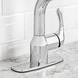 Dunning Single-Handle Pull-Out Laundry Faucet with Dual Spray Function in Chrome