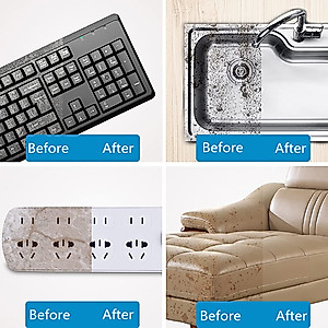 Magic Sponges Eraser,10 Pack Melamine Sponge in Bulk,2X Density,Long Lasting,Cleaning Sponge for Kitchen, Bathroom,Bathtub, Sink,Furniture, Wall Cleaner (White,3.93x2.36x0.79in)