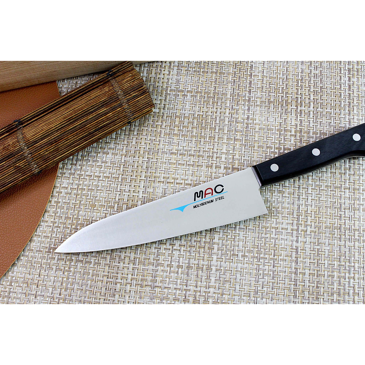 MAC Knife Chef series 2-piece starter knife set H-10, HB-70 Chef series 7.25" Gyutou-style Chef's knife and HB-40 Chef series 4" Paring knife, handcrafted in Seki, Japan