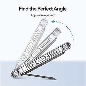 ESR Boost Phone Kickstand, Vertical and Horizontal Stand, Adjustable Angle, Compatible with iPhone 14/14 Plus/14 Pro/14 Pro Max, iPhone 13/12 Series, Samsung Galaxy S22/S21 Series, Black