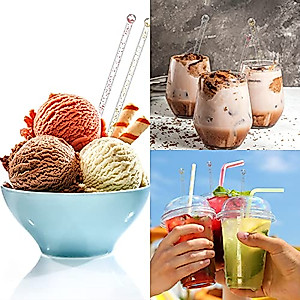 100 Pieces Disposable Plastic Round Top Crystal Swizzle Sticks Glitter Plastic Swizzle Sticks Cocktail Coffee Drink (Silver, Gold, Red)