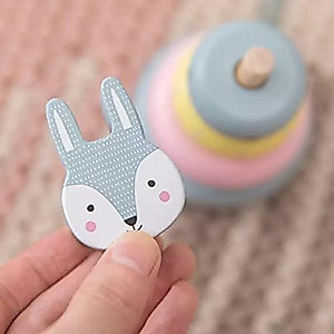 Wooden Stacking Toys for 2 3 4 Year Old, Unisex Toddler Toys, Baby Boy Toys, Montessori Toys for 2 3 4 Year Old, Rings Stacker, Educational Learning Stacking Tower, Wooden Toys (Rabbit Topper)