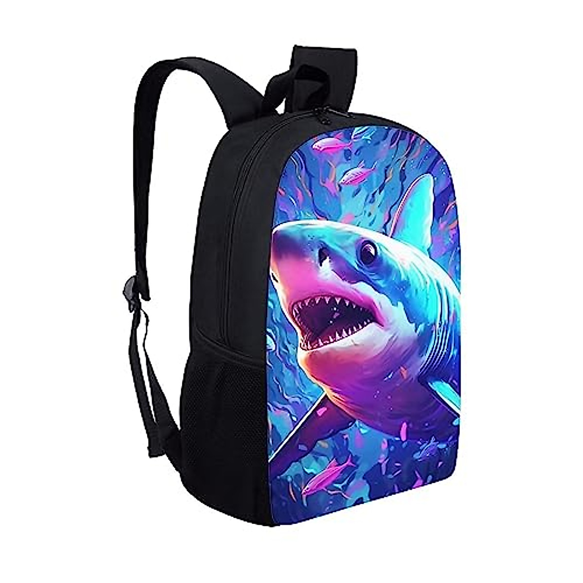 Cool Blue Shark Cool Animal Backpack School Backpacks Preschool Book Bag Cute School Bags for Kids Boys Girls Travel Daypack