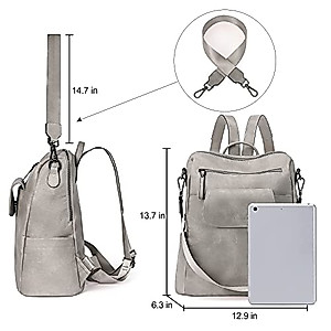 CLUCI Womens Backpack Purse Large Leather Travel Convertible Fashion Designer Ladies Purse