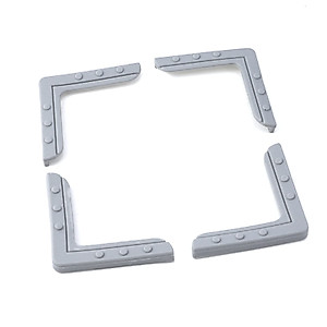 Safety Corner Protectors Guards,Mcredy 8 PCS Edge Bumpers L,Furniture Edge Corner Guard for Baby,Kids,Furniture,Cabinet,Glass,Coffee Table,Grey