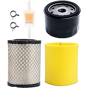 YTH22V46 Air Filter Oil Filter Tune Up Kit for Husqvarna YTH22V46 YTH24V48 YTH24V54 YTA24V48 YTA22V46 Poulan Pro PP20VA46 PB185A42 46’’ 48’’ Mower w/ 17.5hp 19.5hp 20hp 21hp B&S Engine