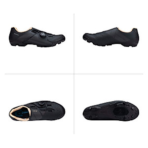 SHIMANO SH-XC300W High Value XC Mountain Bike Shoe, Black, 11-11.5 Women (EU 44)