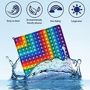 2 in 1 Multiplication Table and Digital Addition Table P0PP Math Toy, DK-SIMINA Rainbow Dimple Fingertip Toy, Multiplication Table Math Manipulation Game, Create Various Math Operations (1 PCS)