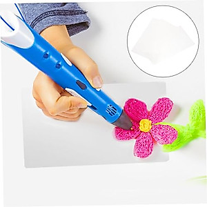 ULTECHNOVO 10pcs Board 3D Pen Stencils Convenient Painting Mat 3D Pen Mat Drawing Tool 3D Pen Drawing Mat 3D Doodler Pen Mat 3dpen Pad 3D Printer Pen Mat 3dpen Mat White PVC