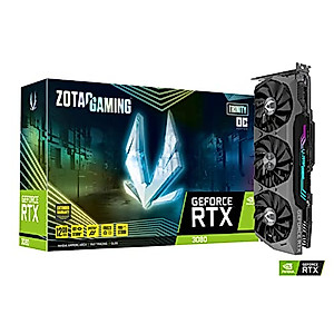 ZOTAC Gaming GeForce RTX 3080 Trinity OC LHR 12GB GDDR6X 384-bit 19 Gbps PCIE 4.0 Graphics Card, IceStorm 2.0 Advanced Cooling, Spectra 2.0 RGB Lighting, ZT-A30820J-10PLHR