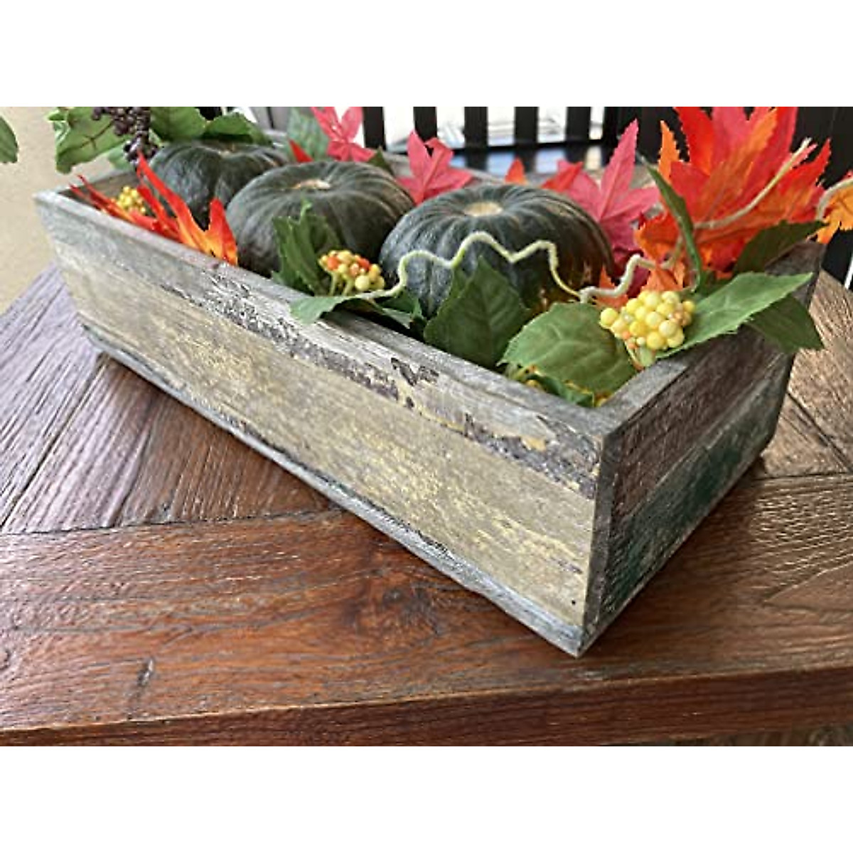Wood Bathroom Decorative Storage Mason Jar Box, Toilet Paper Holder, Succulent Garden Planter, Diaper Organizer, Small Wooden Crate or Farmhouse Rustic Decor (Random)