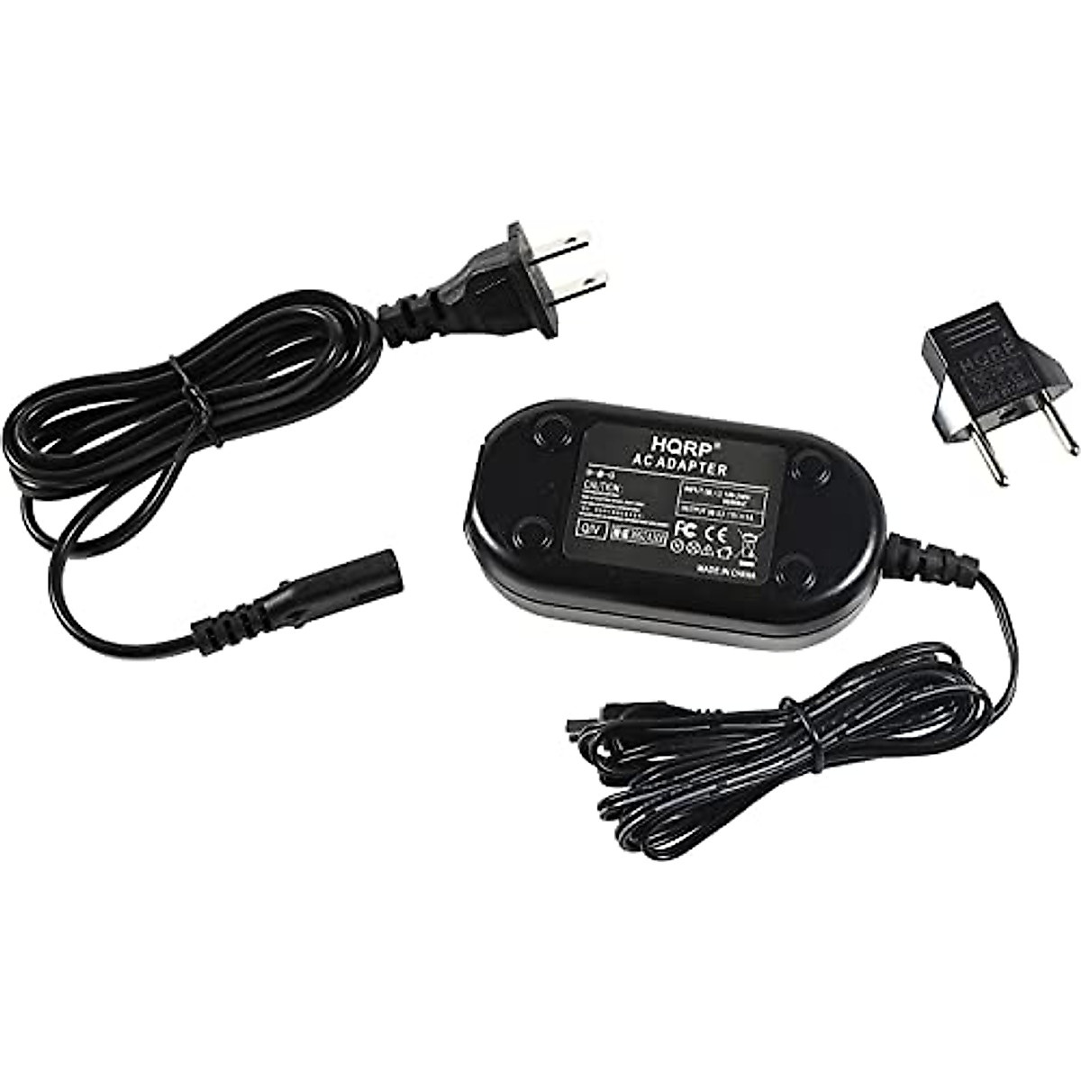 HQRP AC Adapter Charger Compatible with JVC Everio GZ-MG130 GZ-MG130U GZ-MG155 GZ-MG155U GZ-MG255 GZ-MG255U GZ-MG330 GZMG330 Digital Camcorder AP-V14U AP-V15U + Euro Plug Adapter