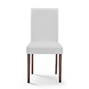 Modway Prosper Faux Leather Dining Side Chair Set of 2, White